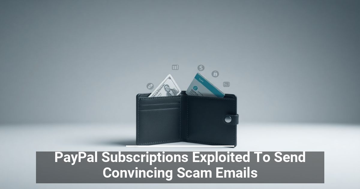 PayPal Subscriptions Exploited To Send Convincing Scam Emails ...